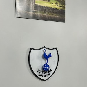 Tottenham Hotspur Football Badge Wall Plaque - Handmade 3D Printed in ...