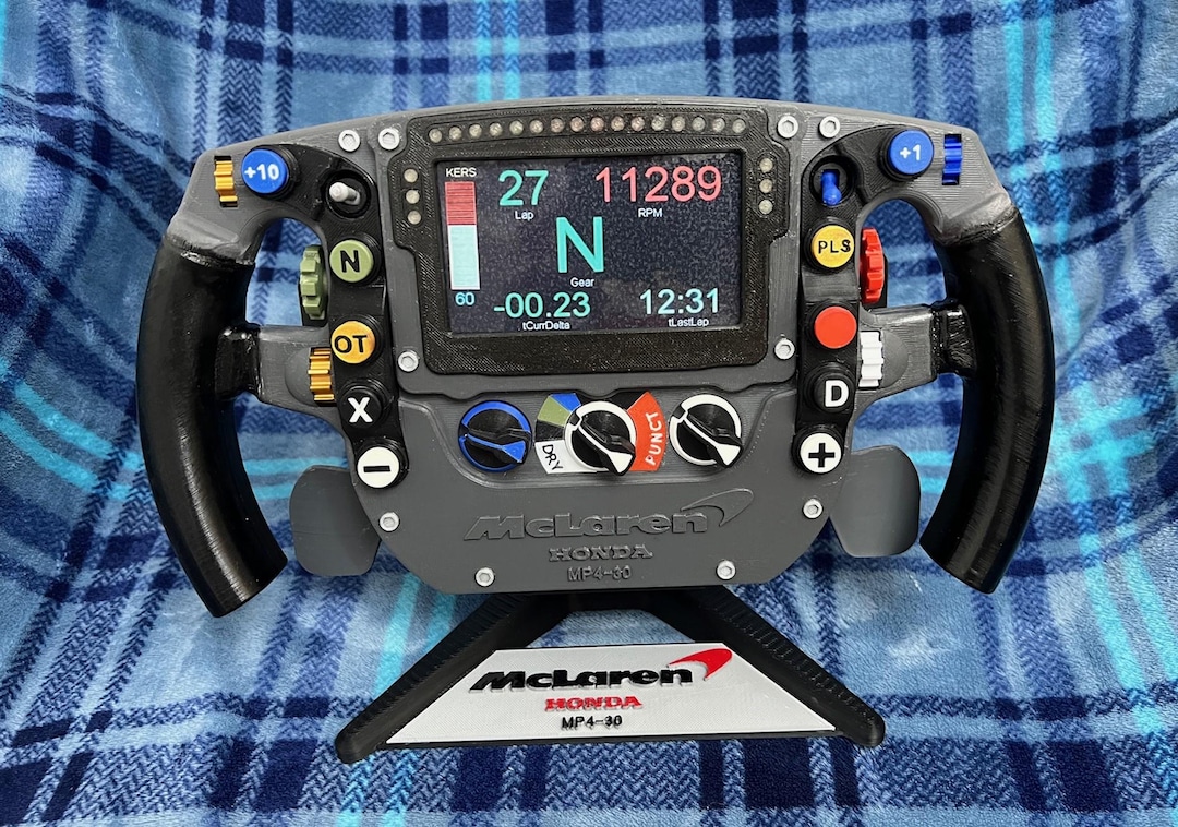 2015 Mclaren MP4-30 F1 Steering Wheel - Handmade & 3D Printed in PLA ...