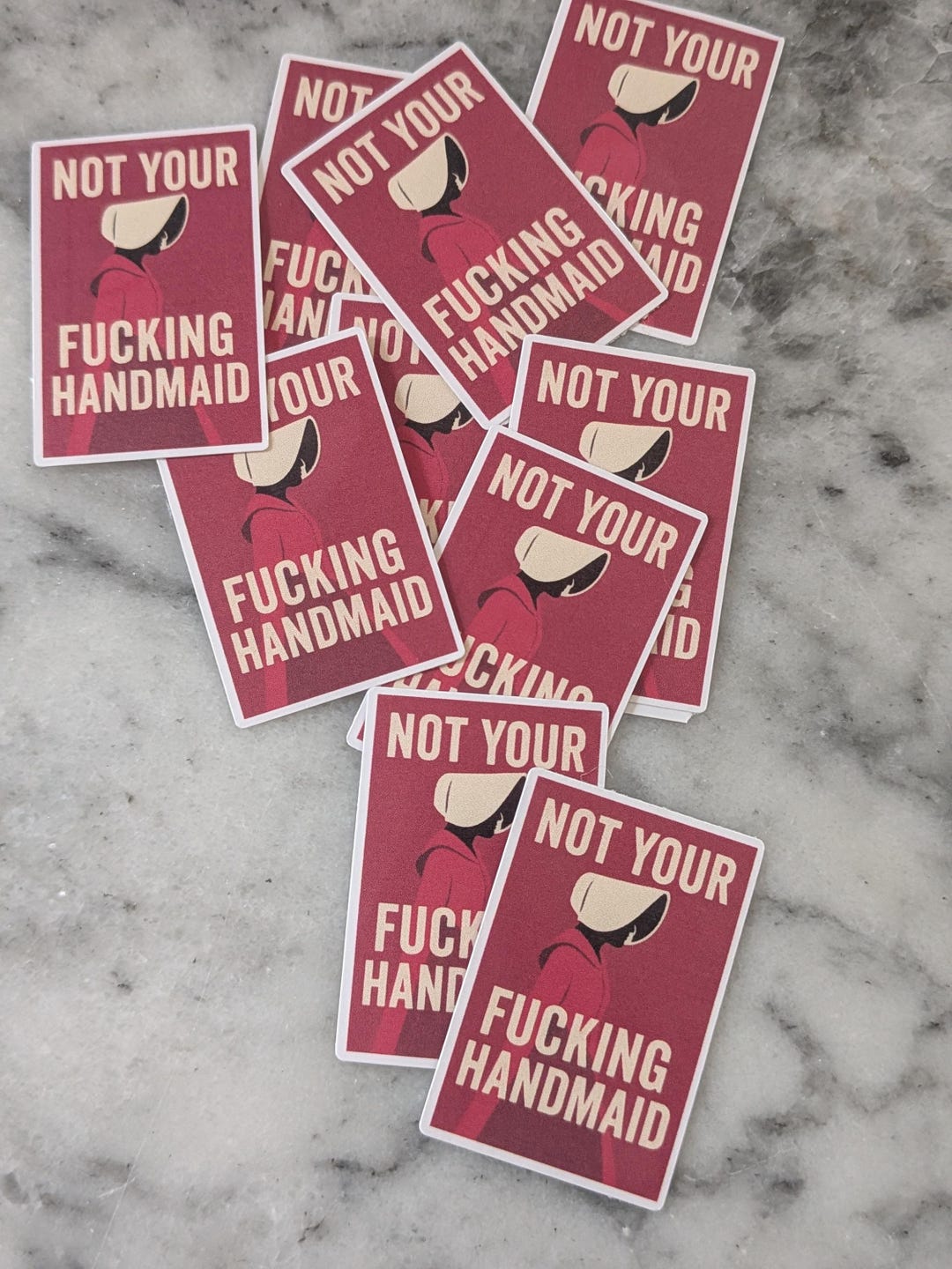 Not Your Handmaid Sticker Set, Women’s Rights Political Sticker, Pro ...