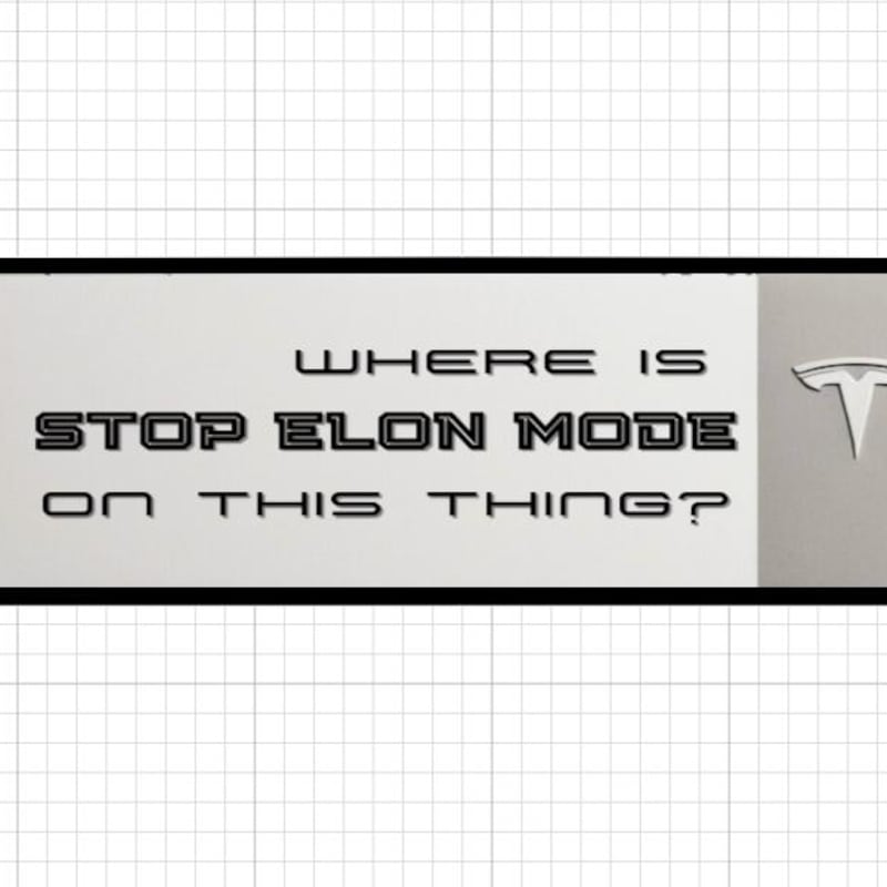 Anti Elon Musk Bumper Sticker - Etsy