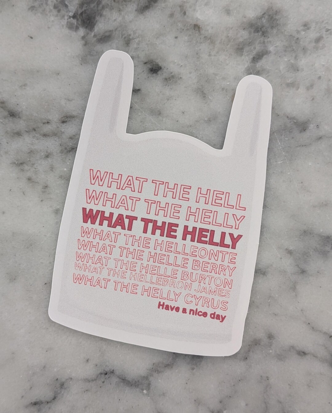Viral Meme Sticker What the Hell / What the Helly Cyrus– Funny Pop ...