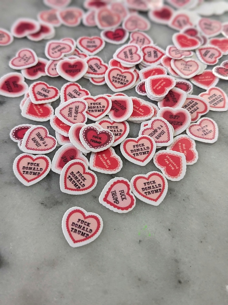 Anti-trump Heart Stickers – Political Protest Decals, Activist Stickers ...