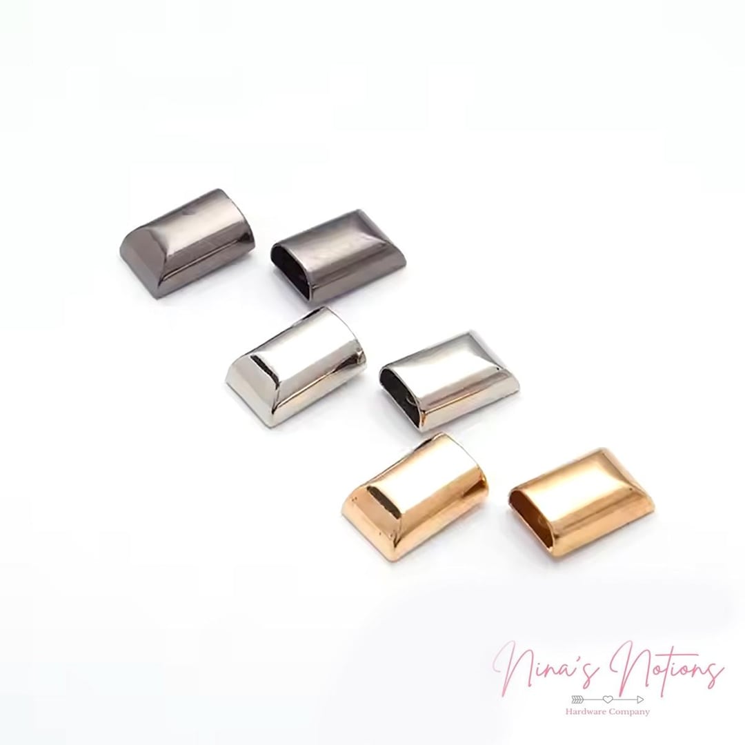 Silver Zipper Ends | Metal Ends | Zipper End Caps (2 or 4 Pack) - Etsy