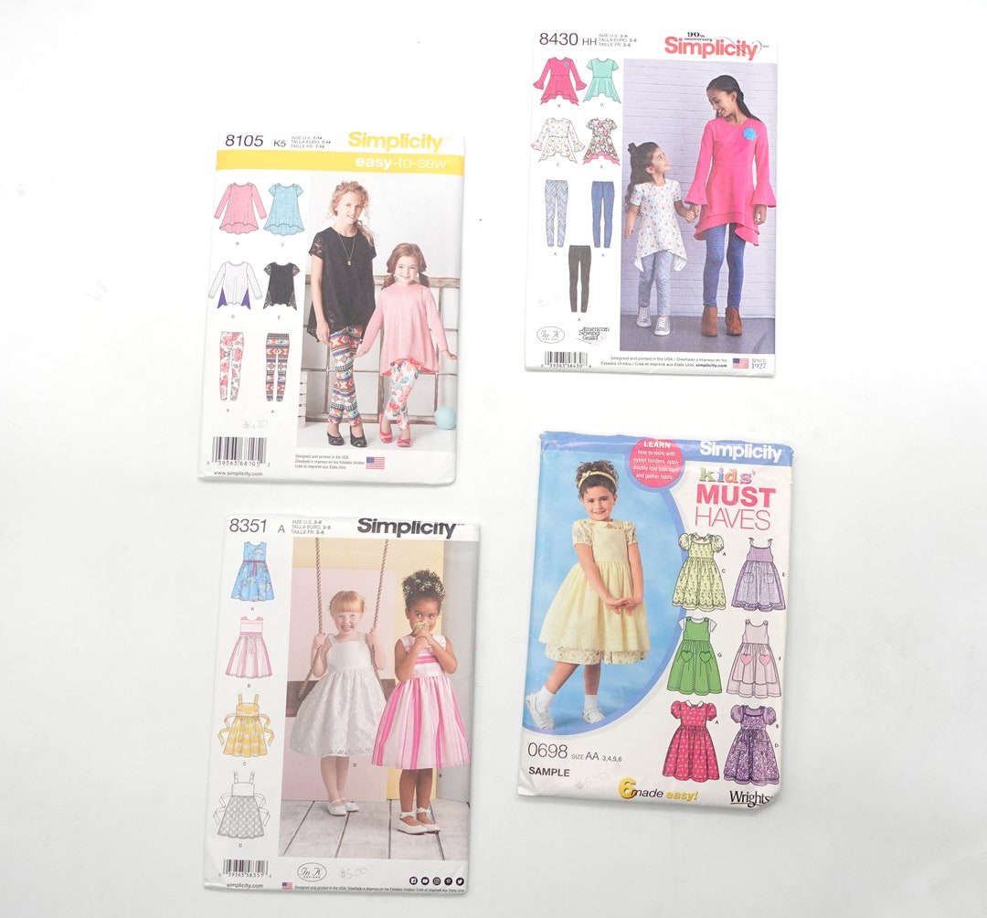 Simplicity Patterns - Girls Shirts and Dresses - Etsy