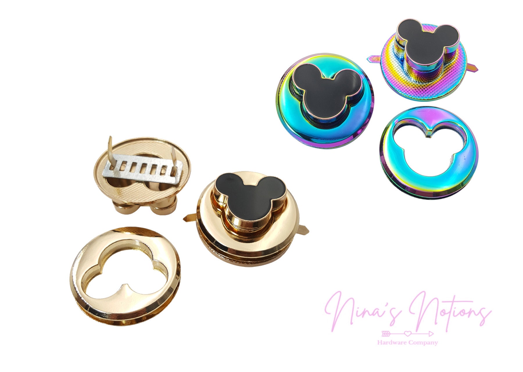Mickey Turn Locks (2 Pcs) | Purse Locks - Etsy