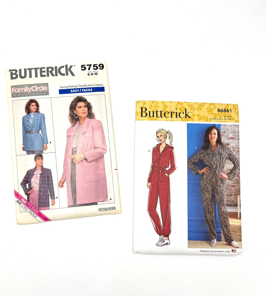 Butterick Sewing Pattern 5759 | 6861 | Women's Paper Patterns | Uncut ...