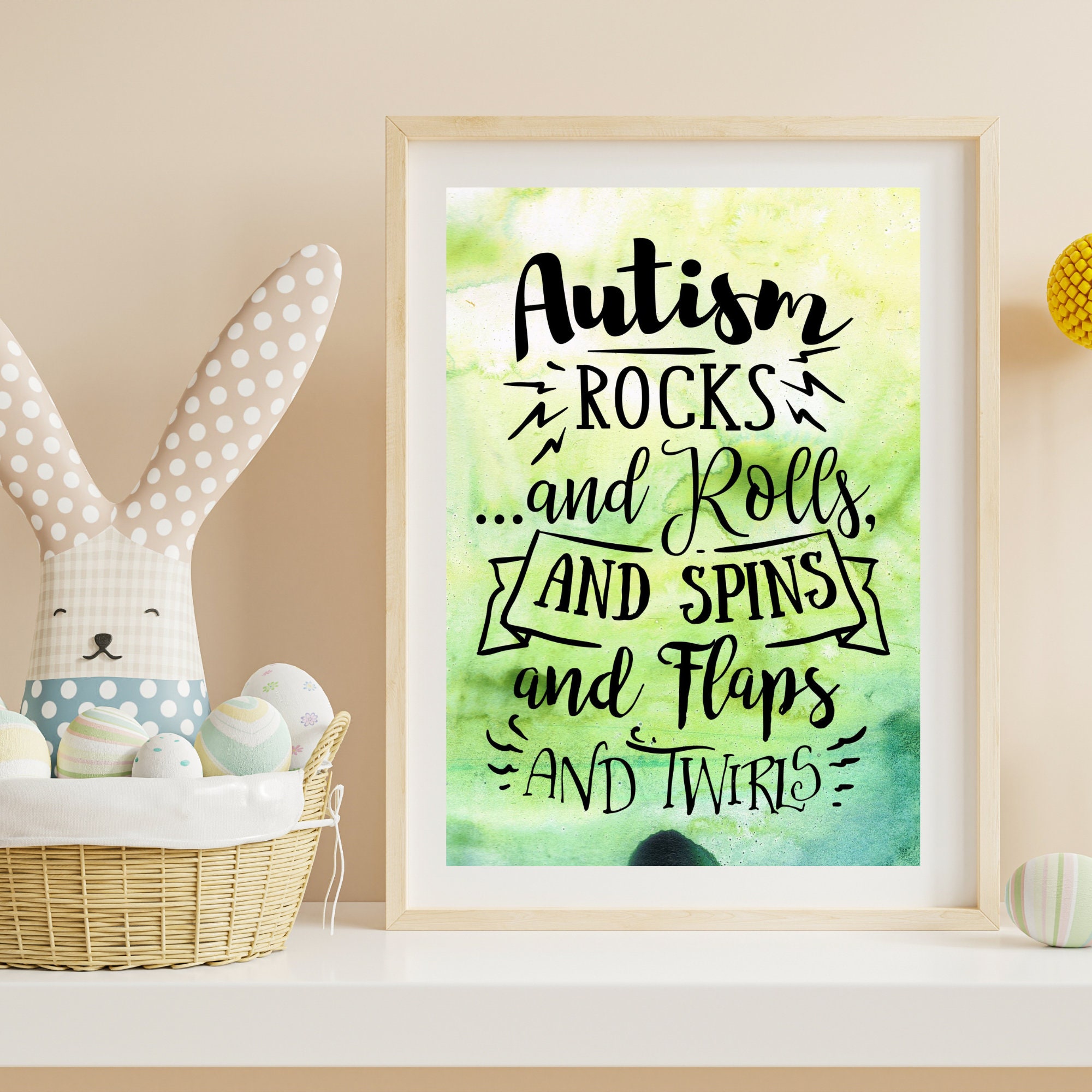 Bundle of 6 Inspirational Autism Wall Art | Classroom Autism Awareness ...