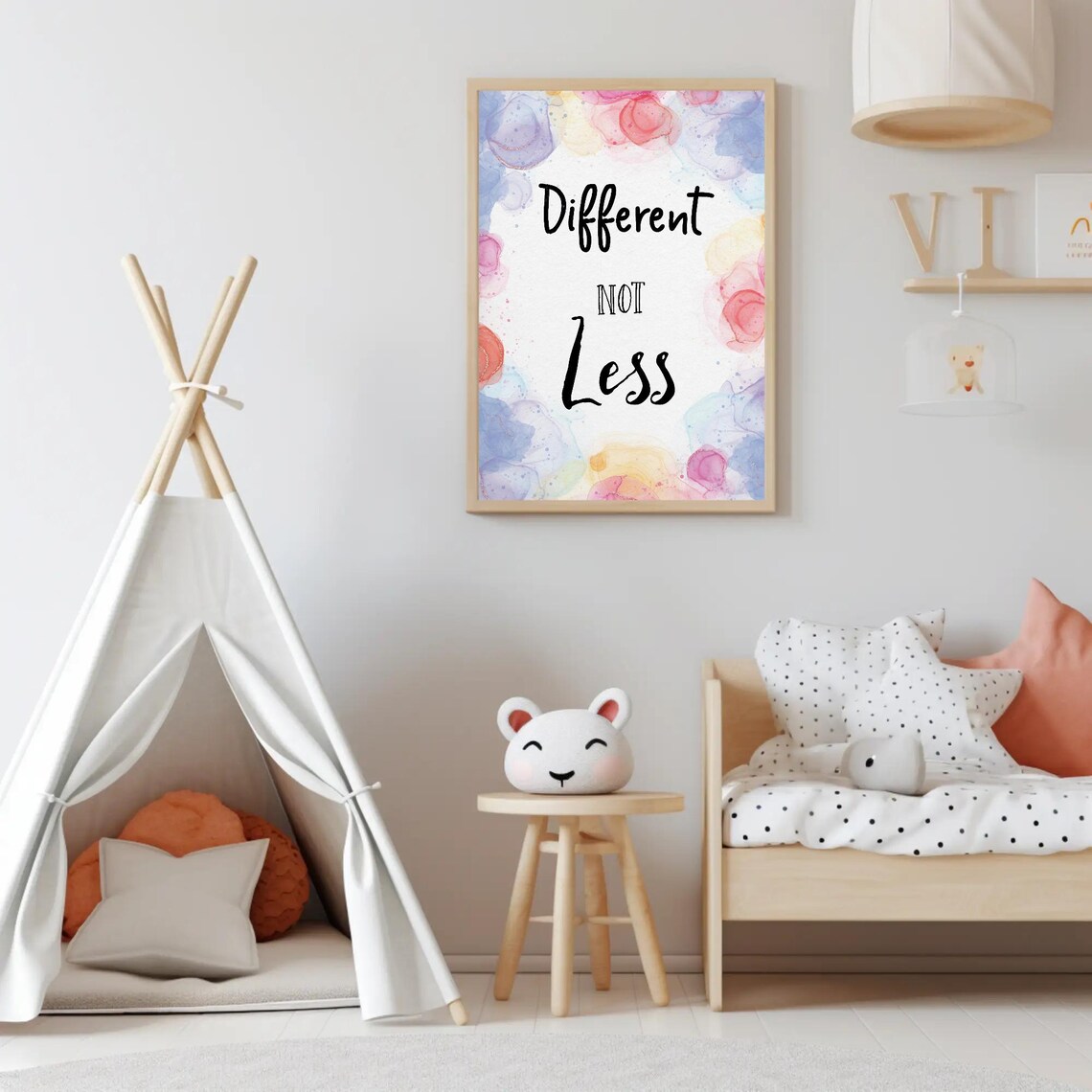 Different Not Less Temple Grandin JPEG Digital Downloads Autism Quote ...