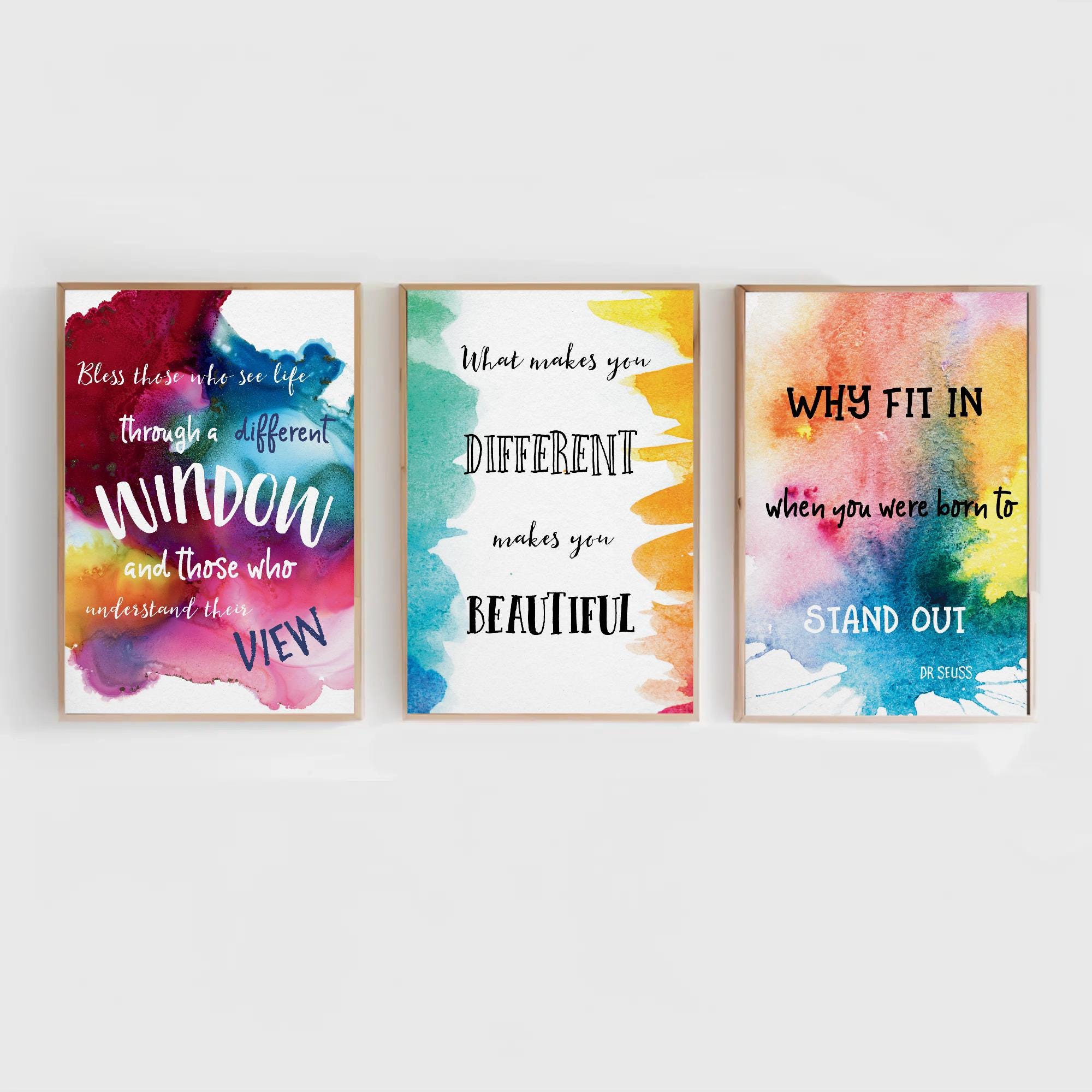 Bundle of 3 Autism Awareness Posters | JPEG Digital Downloads | Autism ...