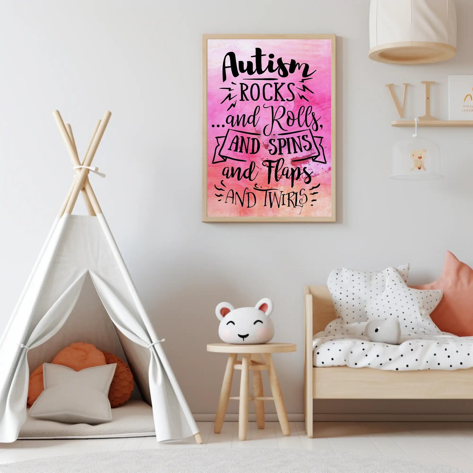 Autism Rocks and Rolls and Spins and Flaps and Twirls | JPEG Poster ...