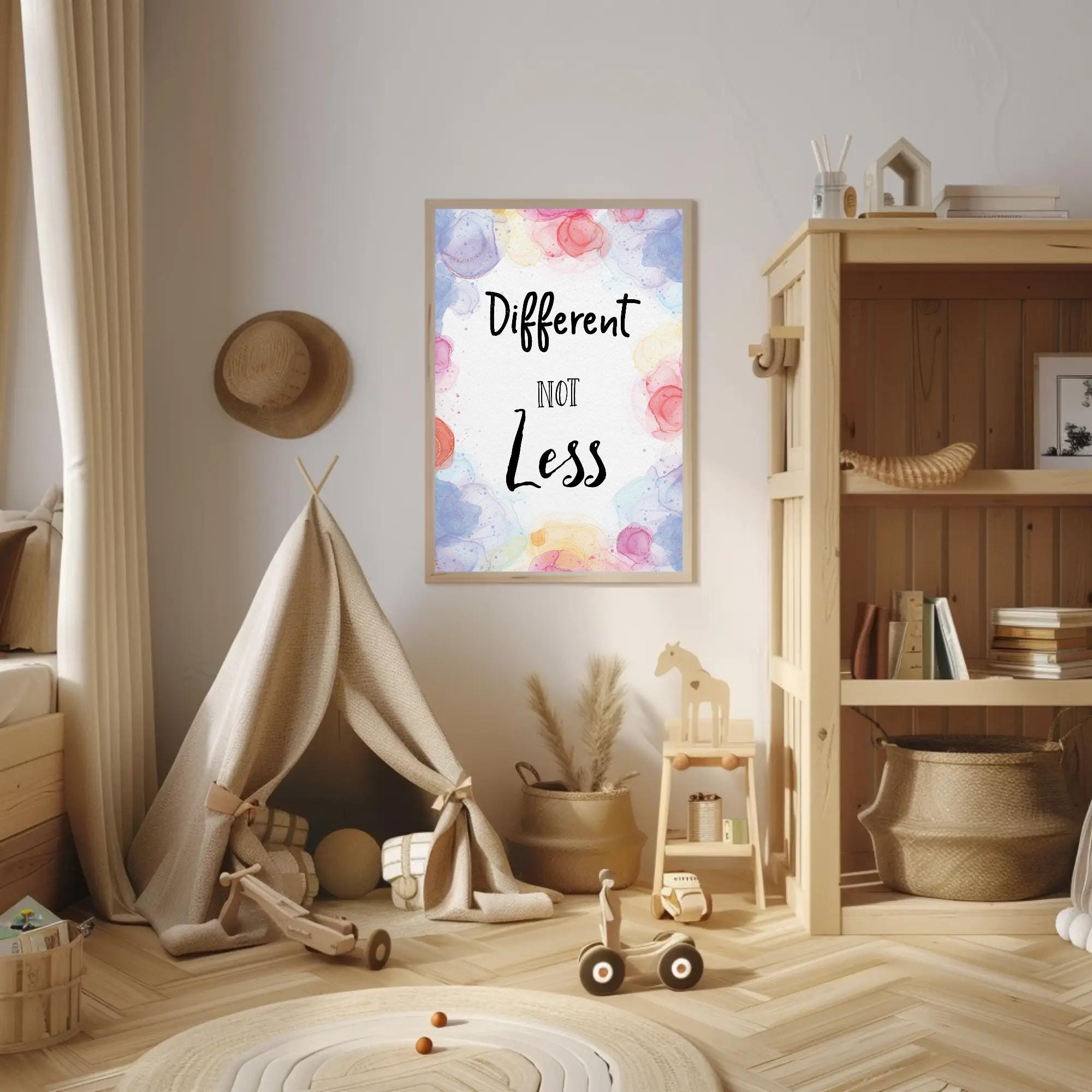 Different Not Less Temple Grandin JPEG Digital Downloads Autism Quote ...