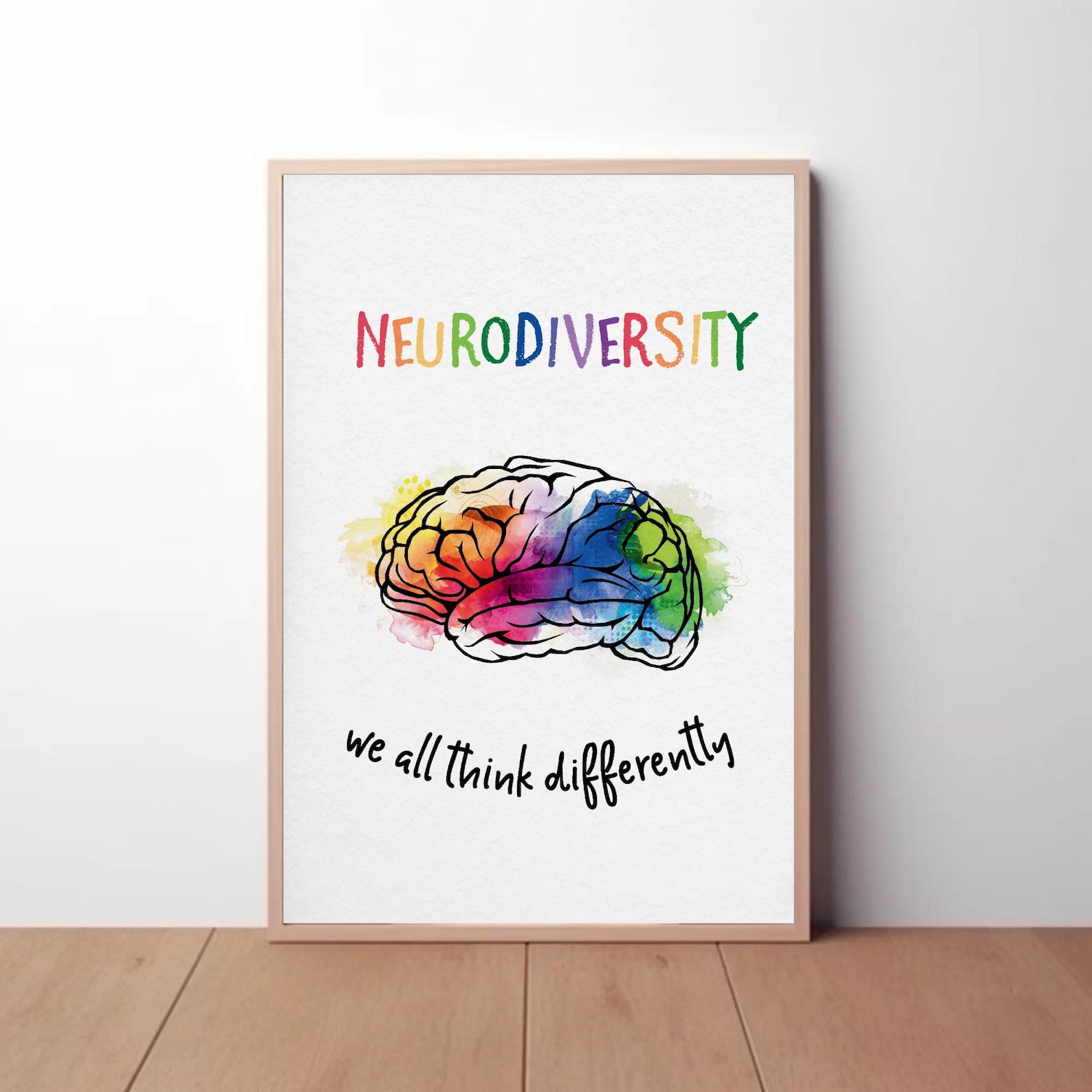 Neurodiversity We All Think Differently | JPEG Digital Downloads ...