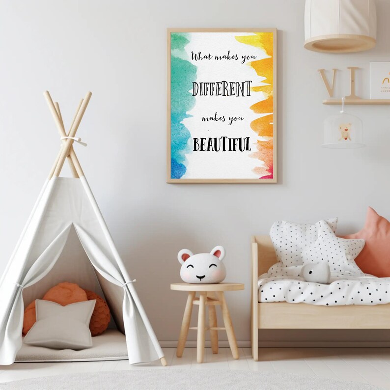 What Makes You Different Makes You Beautiful JPEG Digital Downloads ...