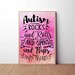 Autism Rocks and Rolls and Spins and Flaps and Twirls | JPEG Poster ...