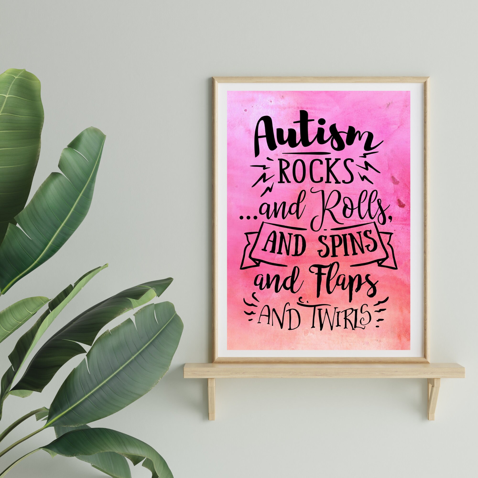 Autism Rocks and Rolls and Spins and Flaps and Twirls JPEG - Etsy