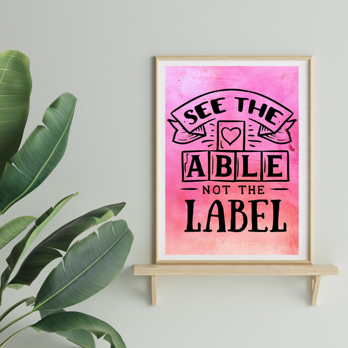 See the Able Not the Label JPEG Poster Downloads Digital - Etsy