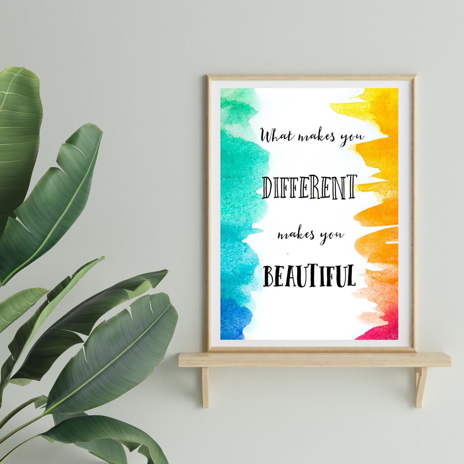 What Makes You Different Makes You Beautiful JPEG Digital - Etsy