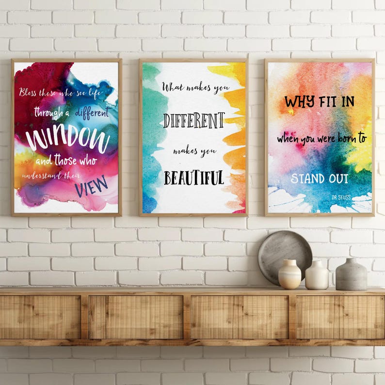 Bundle of 3 Autism Awareness Posters | JPEG Digital Downloads | Autism ...