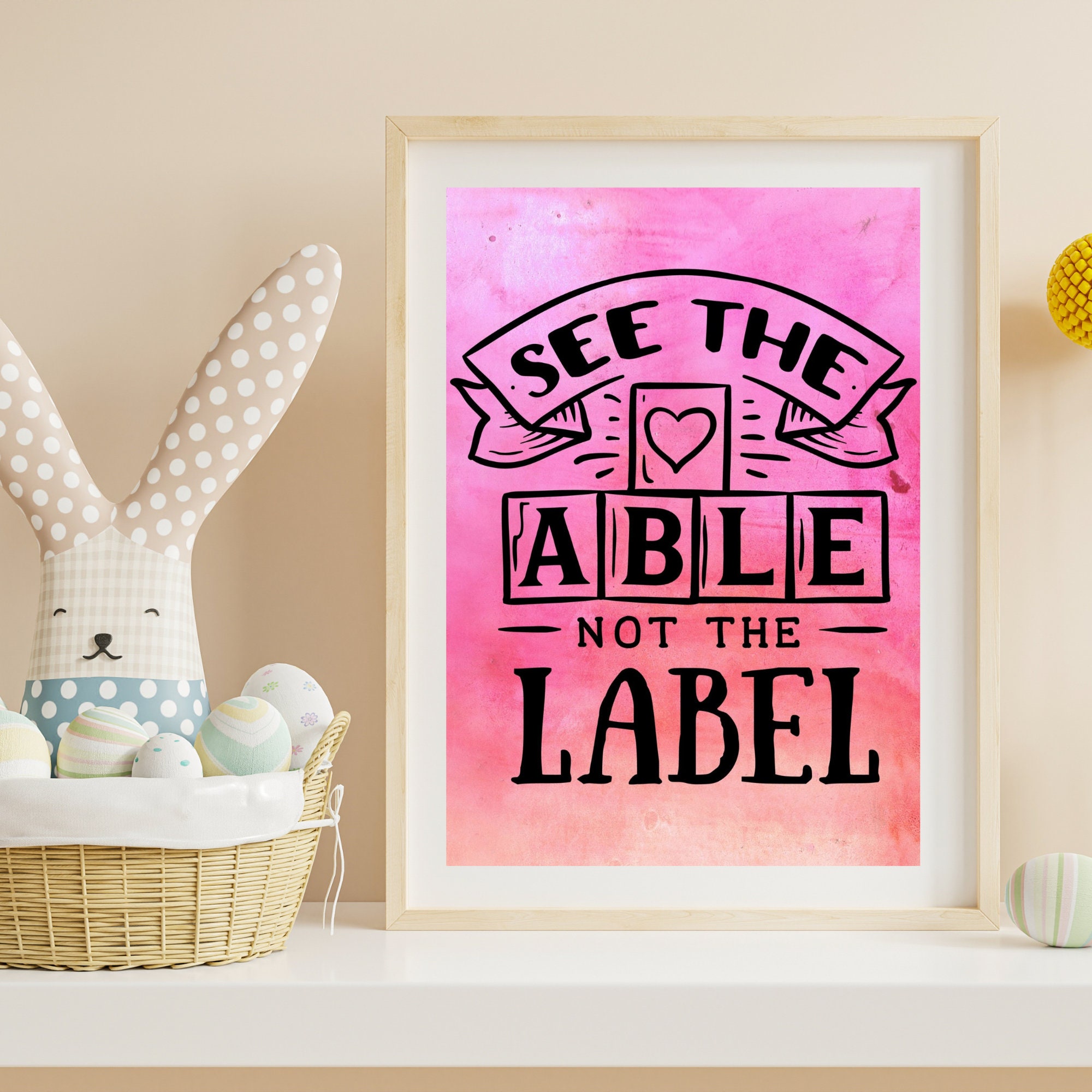 See the Able Not the Label JPEG Poster Downloads Digital - Etsy