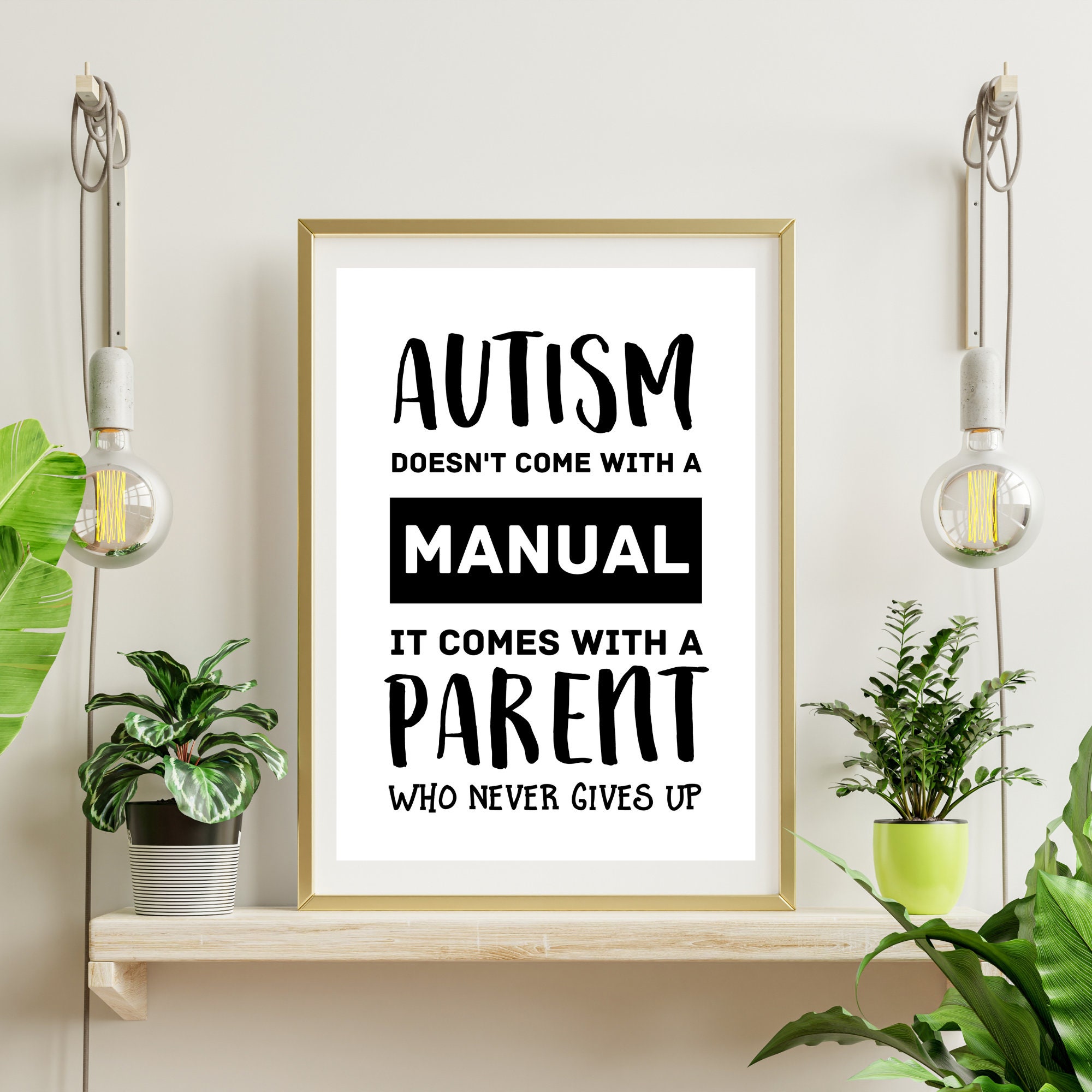 Autism Doesn't Come With a Manual | JPEG Poster Downloads | Autism ...