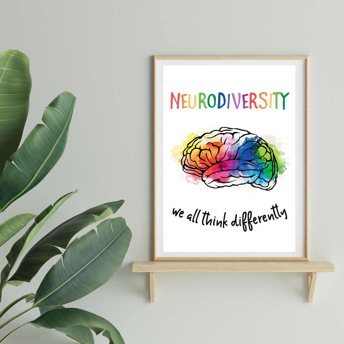 Neurodiversity We All Think Differently JPEG Digital - Etsy