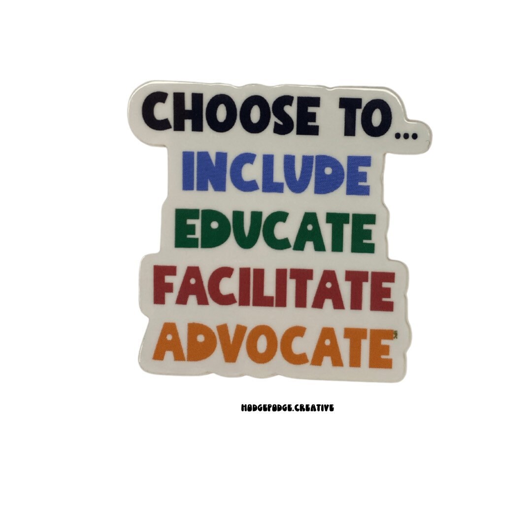 Inclusion Sticker//inclusion Awareness Sticker//therapist Sticker ...