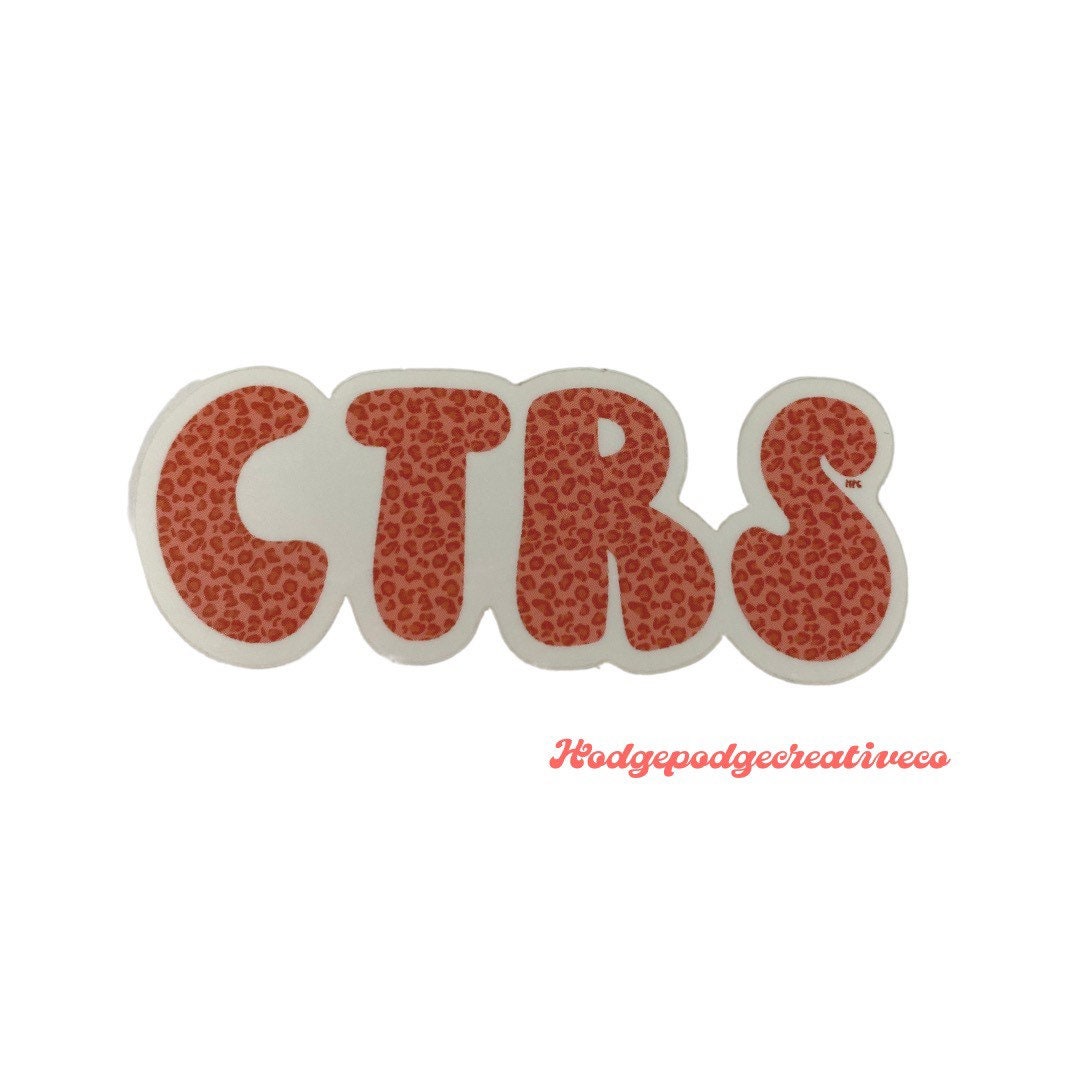 CTRS Sticker||ctrs Leopard Print Sticker||rec Therapy Sticker|| CTRS ...