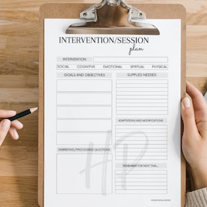 Recreation Therapy Intervention Plan||therapy Intervention Plan ...