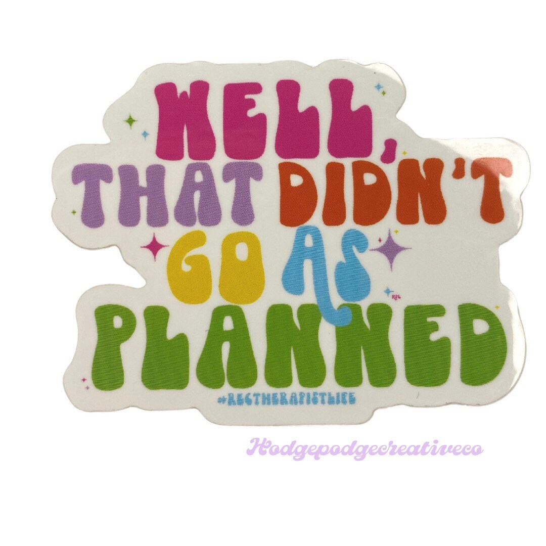 Rec Therapy Sticker rectherapistlife Ctrsdidn't Go - Etsy