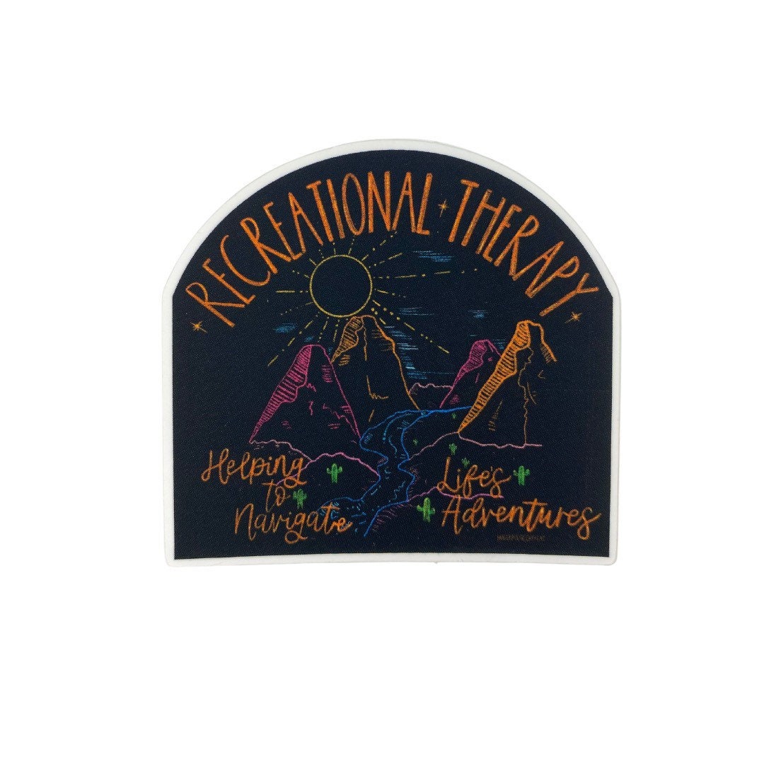 Recreational Therapy Sticker: Matte Vinyl CTRS Gift - Etsy
