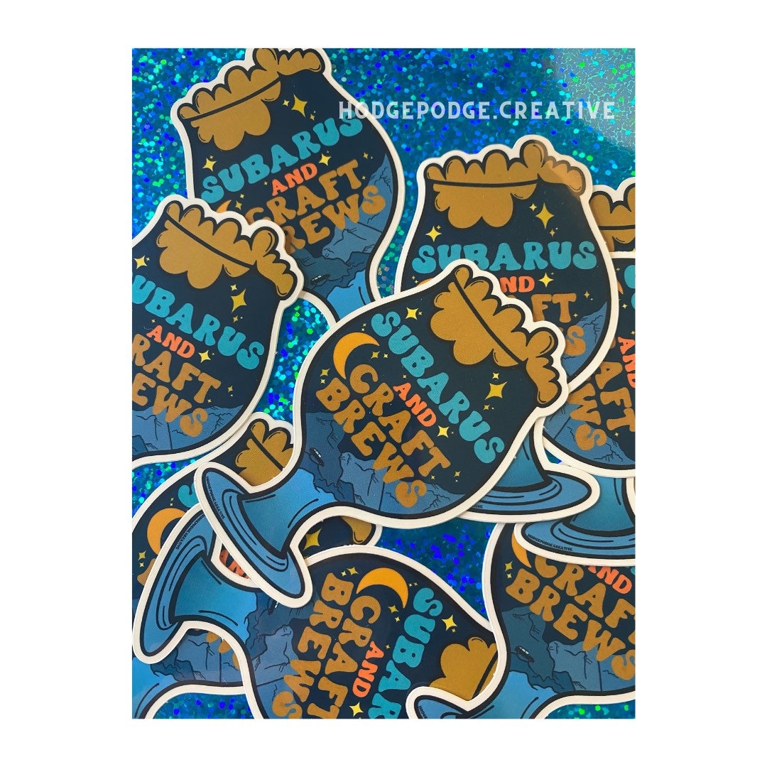 SUBARU STICKER || Craft Brew Sticker || Subaru|| Craft Beer || Craft ...