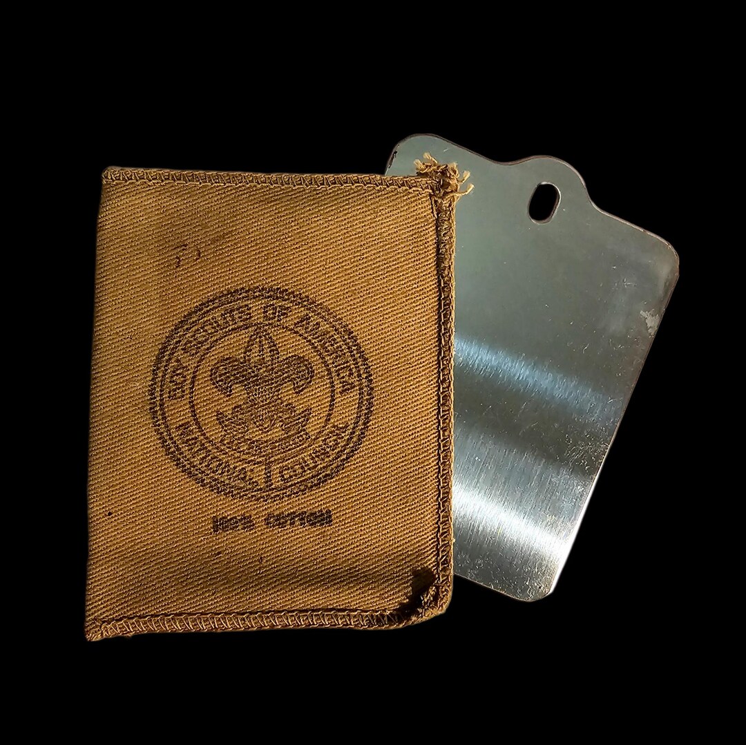 Vintage Boy Scout Stainless Steel Camping Mirror - Etsy