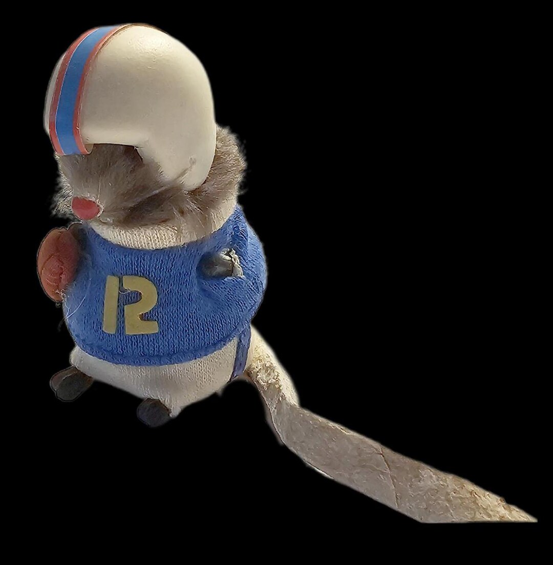 Vintage Russ Football Mouse Miniature - Etsy