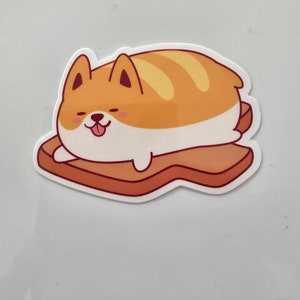 Cute Kawaii Corgi Bread Bakery Stickers - Etsy
