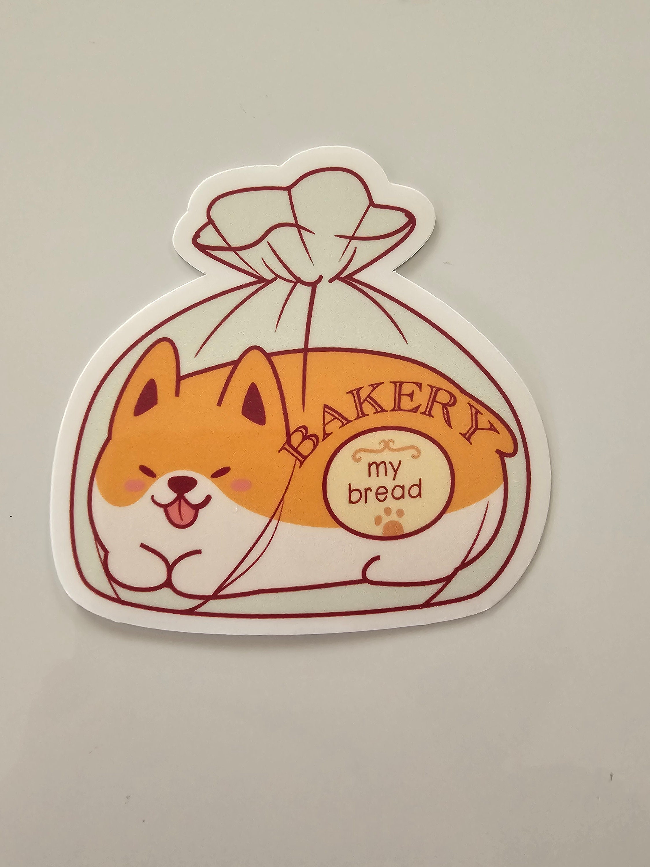 Cute Kawaii Corgi Bread Bakery Stickers - Etsy