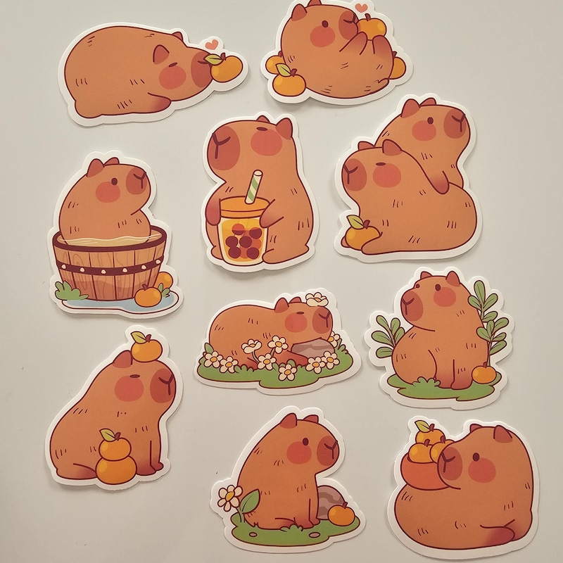 Stickers capybaras - Etsy México