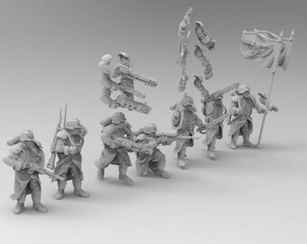 Death korps of krieg medic nurse squad painted Miniature Toys Toys ...