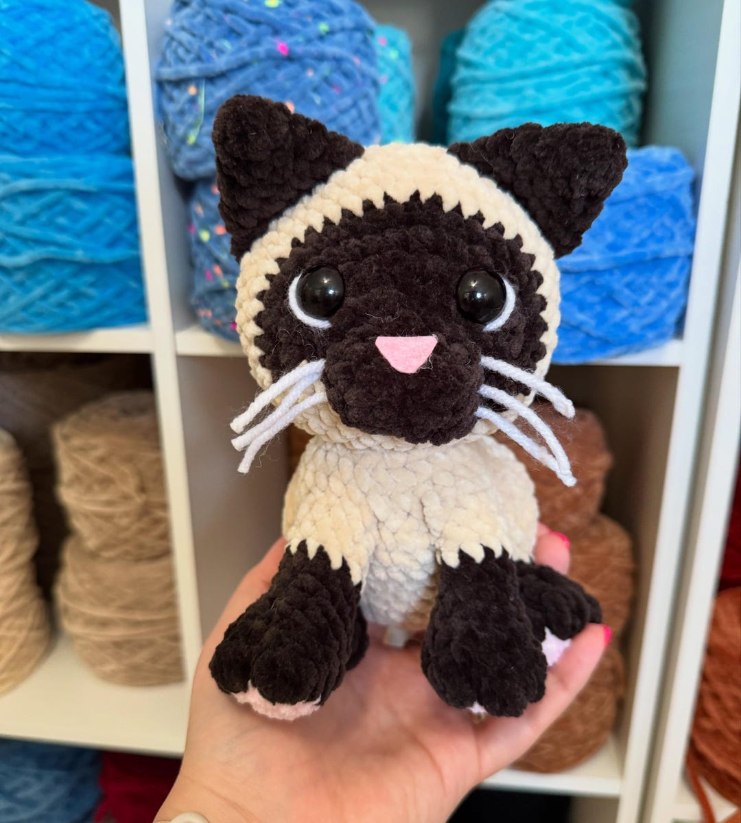 Siamese Kitty Plushie - Etsy