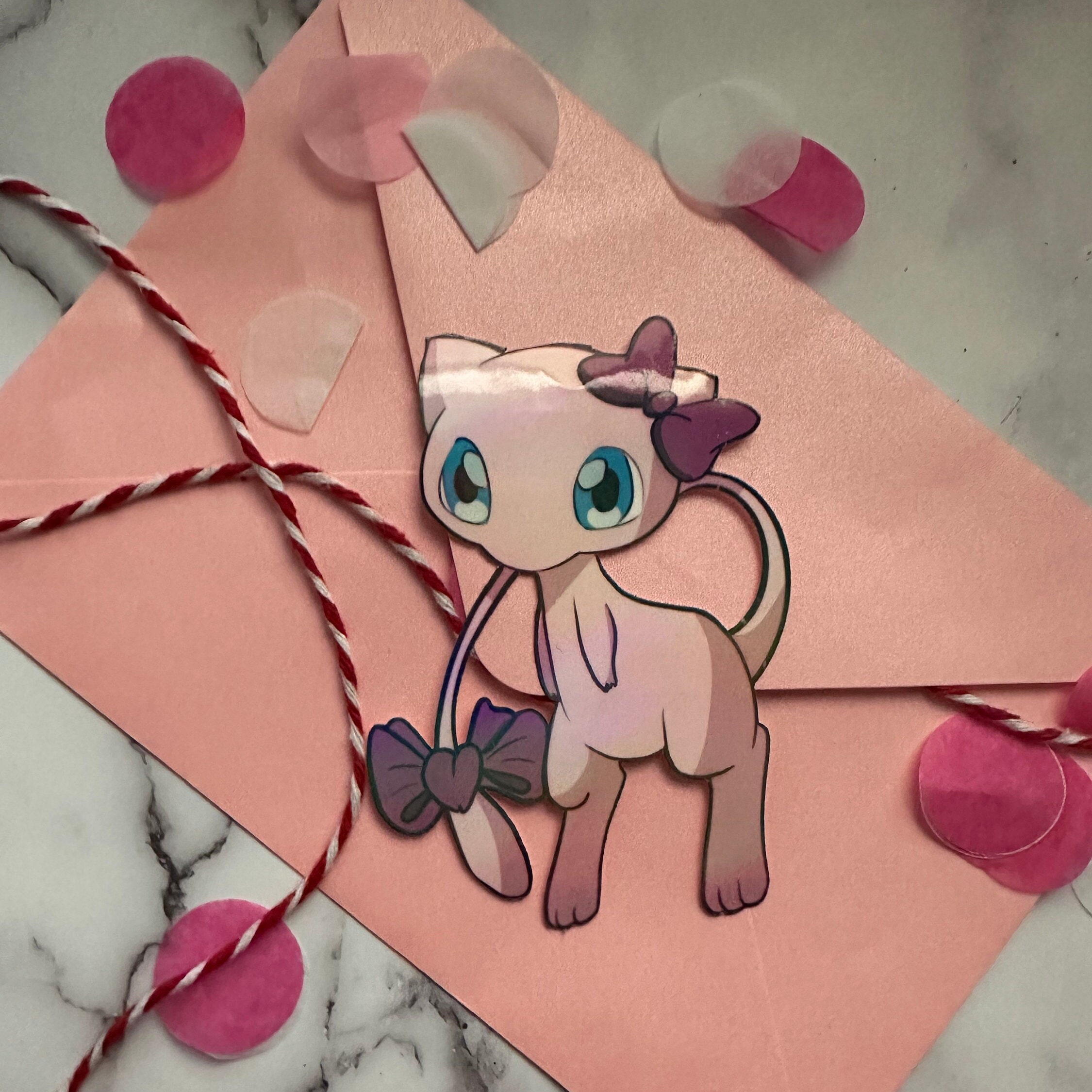 Holographic Mew Sticker - Etsy