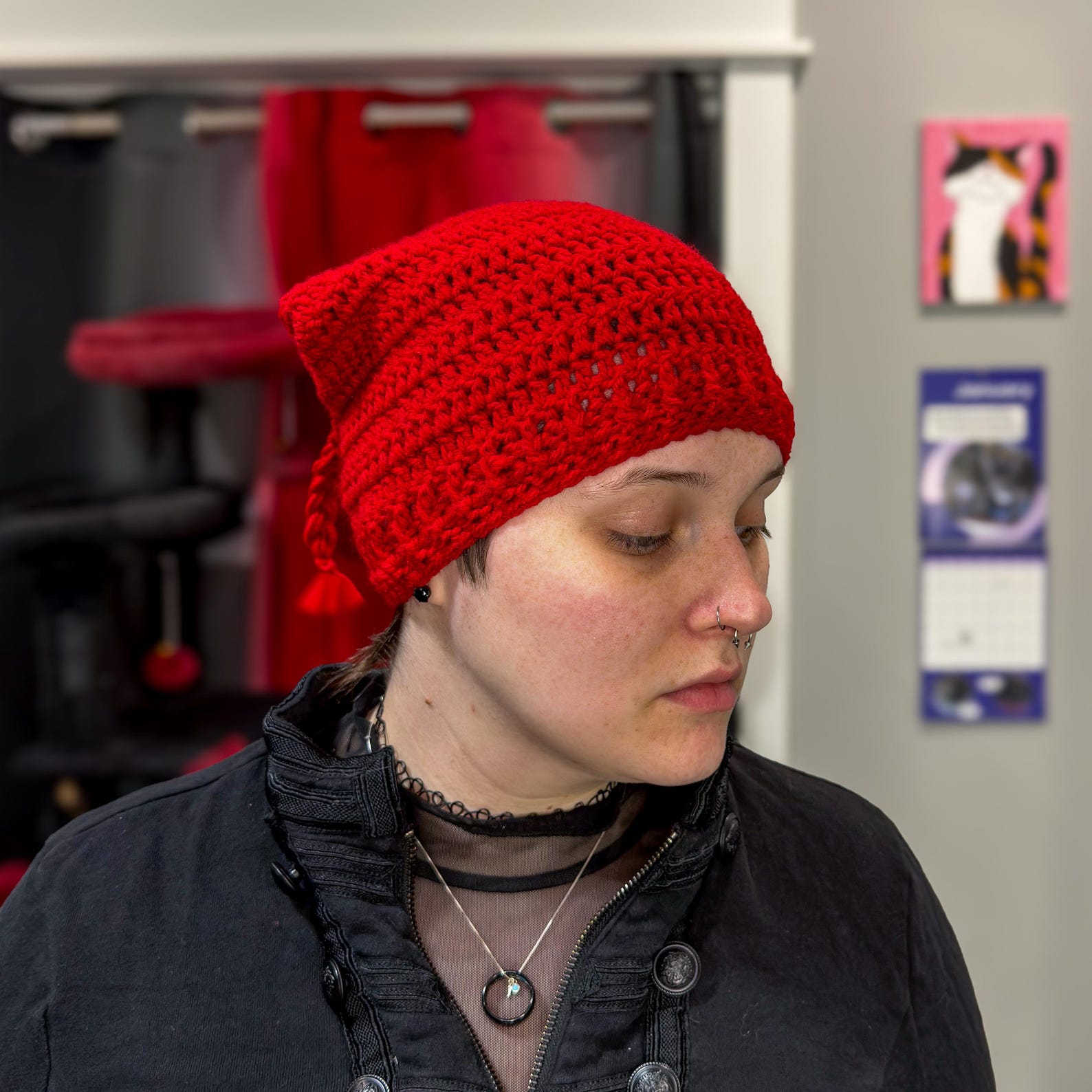 Melt the ICE Single Tassel Beanie, Handmade Crochet Protest Hat - Etsy