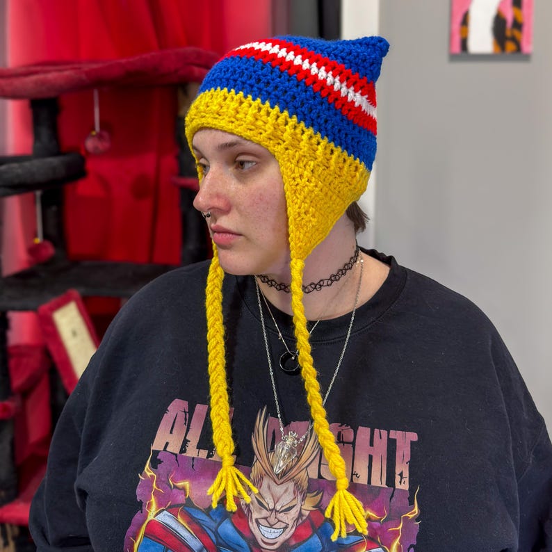 Handmade Crochet My Hero Academia All Might-inspired Beanie - Etsy ...