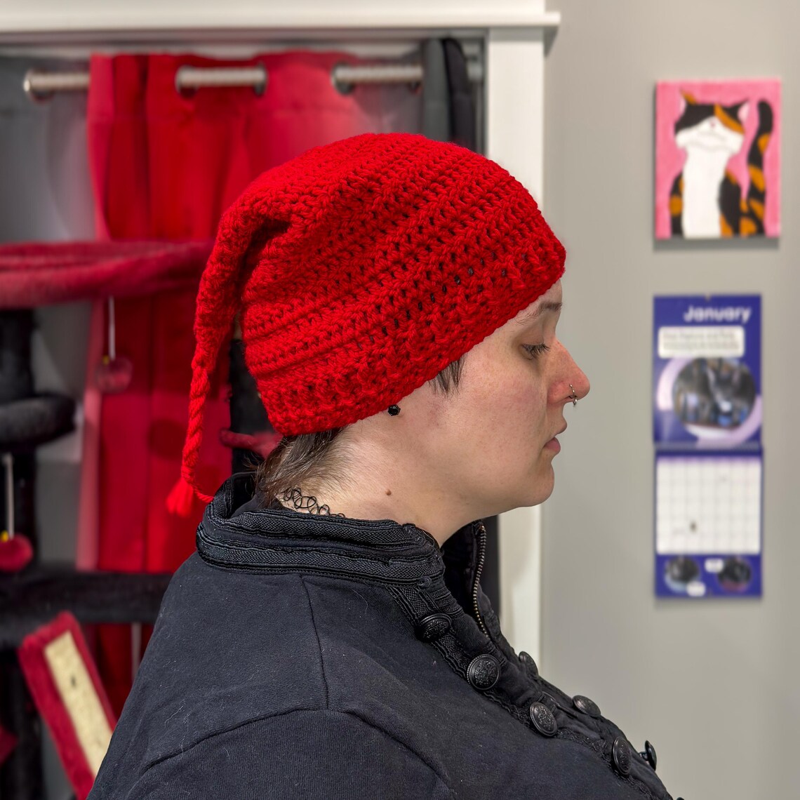 Melt the ICE Single Tassel Beanie, Handmade Crochet Protest Hat - Etsy