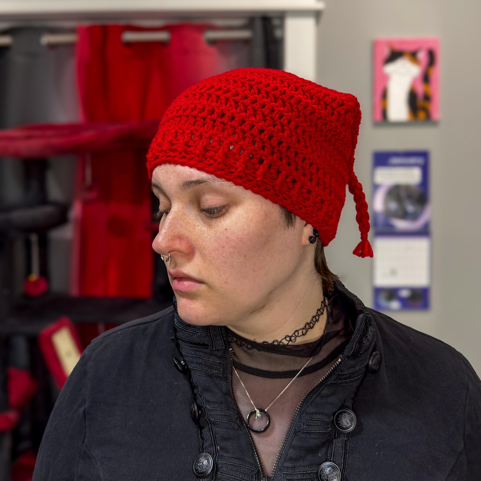 Melt the ICE Single Tassel Beanie, Handmade Crochet Protest Hat - Etsy