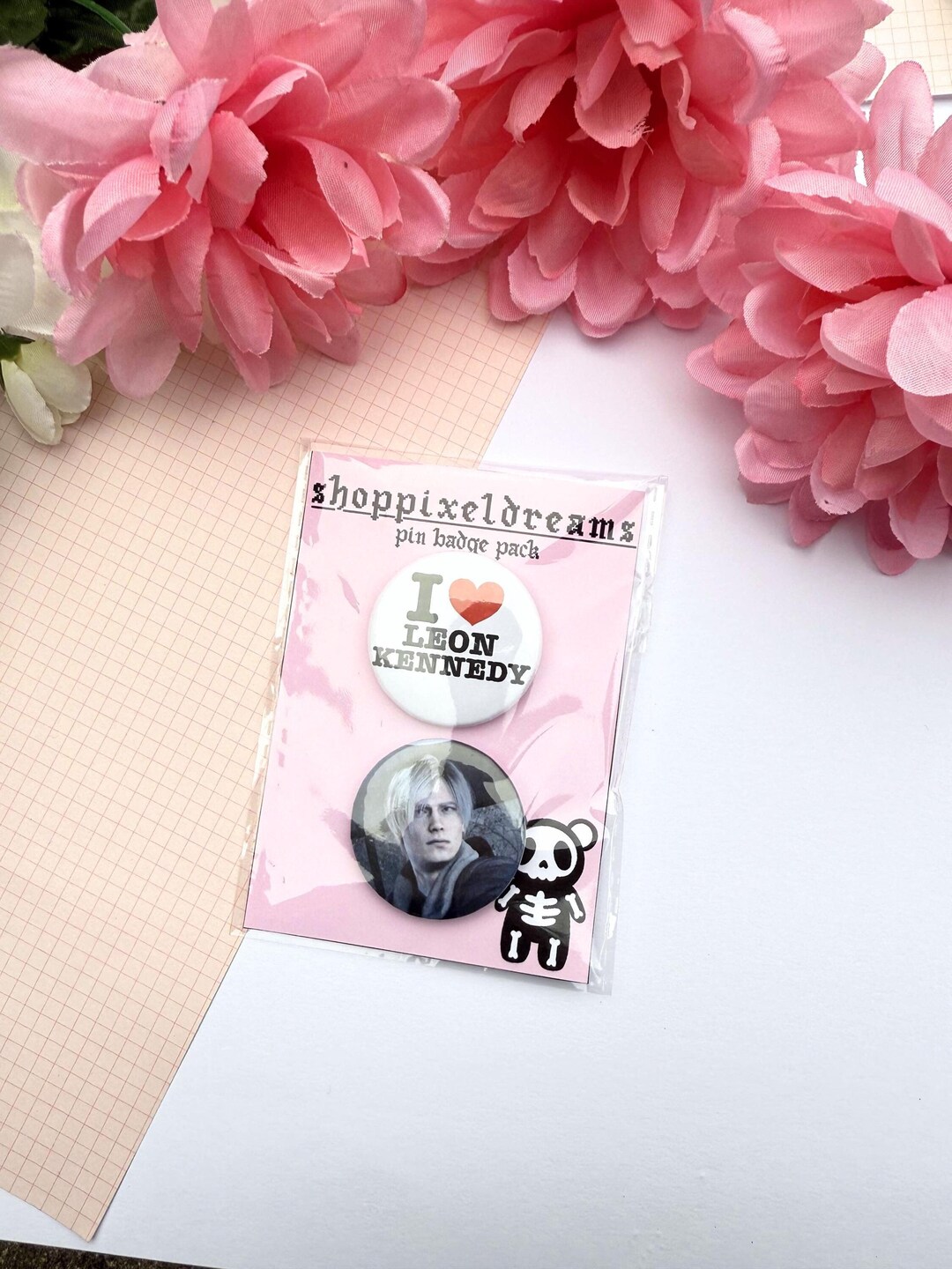 I Heart Leon Kennedy Resident Evil 4 Handmade 37mm Badges - Etsy