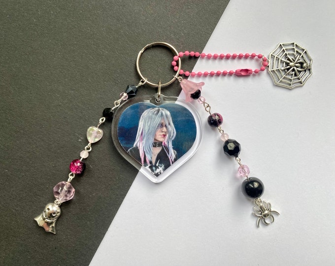 Sable Ward Dead by Daylight Pink and Black Handmade Deco Charm Keychain ...
