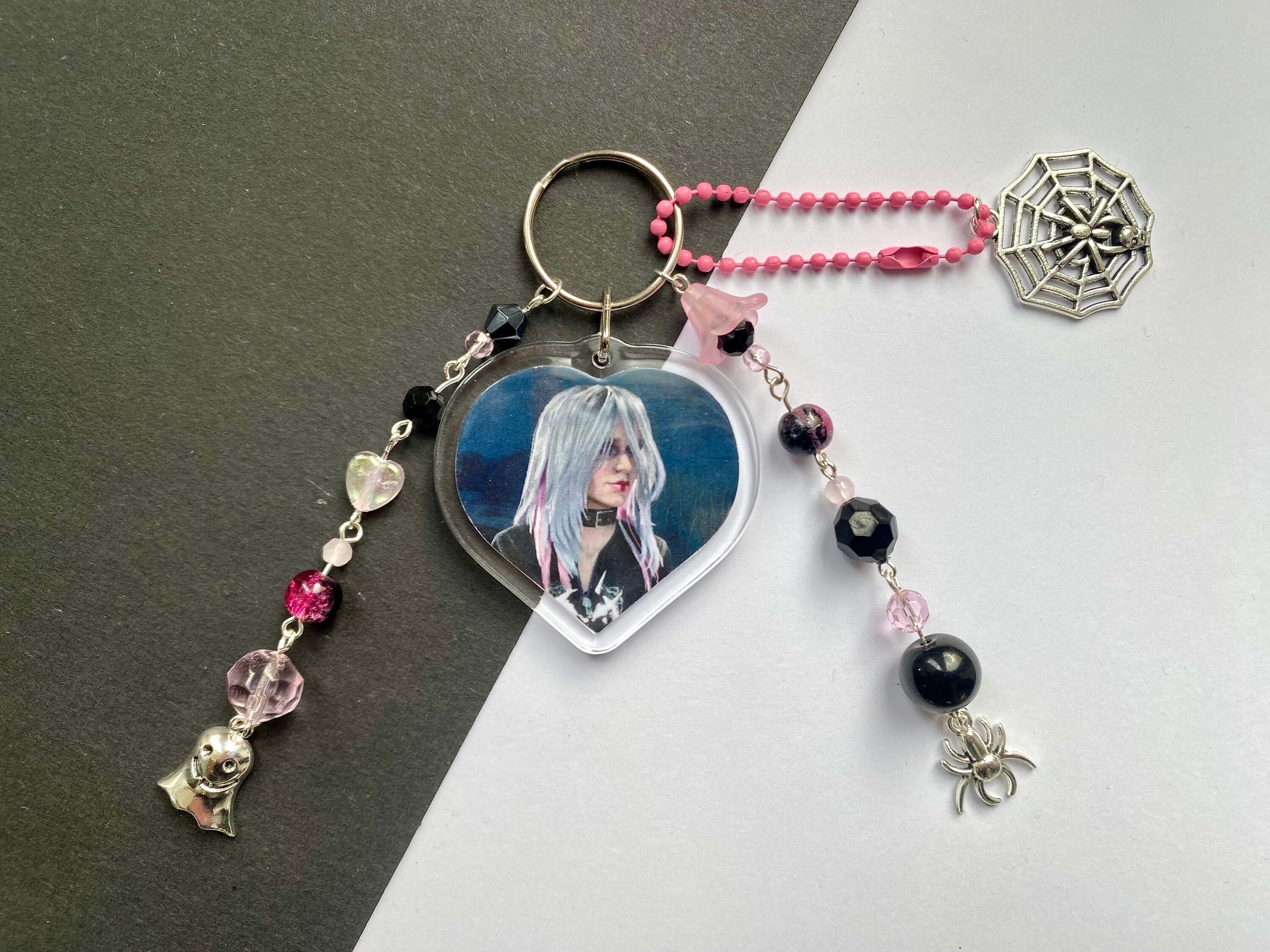 Sable Ward Dead by Daylight Pink and Black Handmade Deco Charm Keychain ...