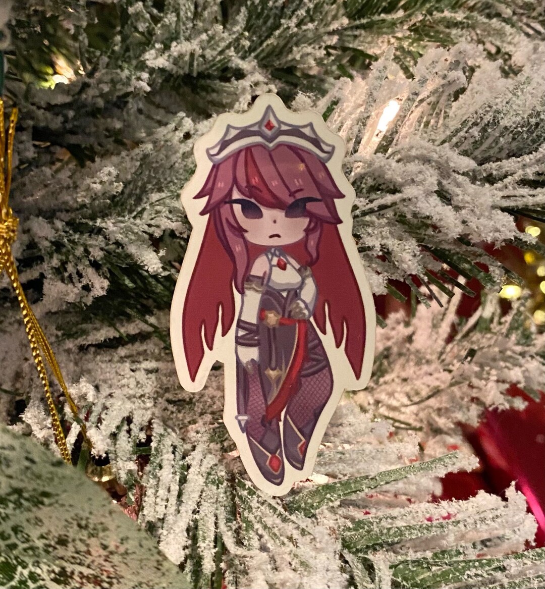 Rosaria Genshin Impact Vinyl Sticker - Etsy