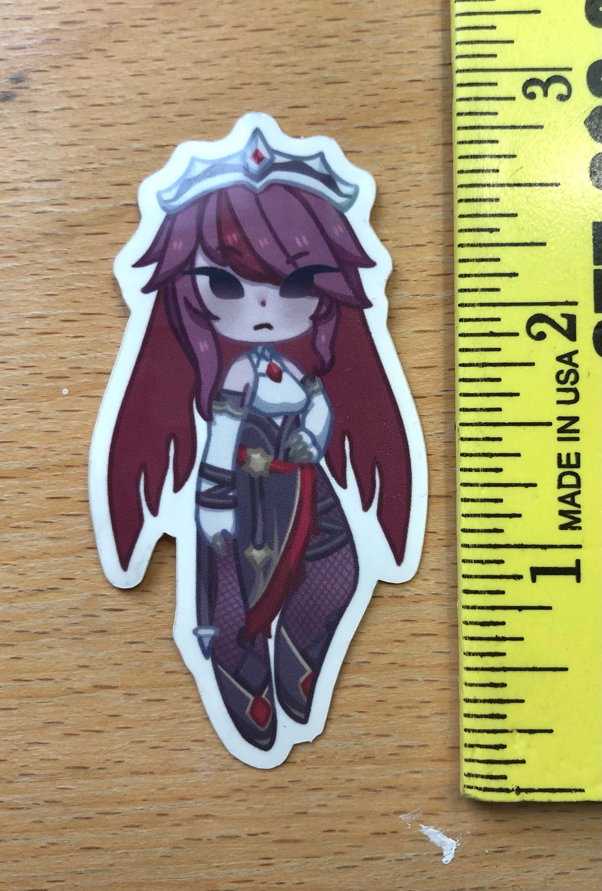 Rosaria Genshin Impact Vinyl Sticker - Etsy