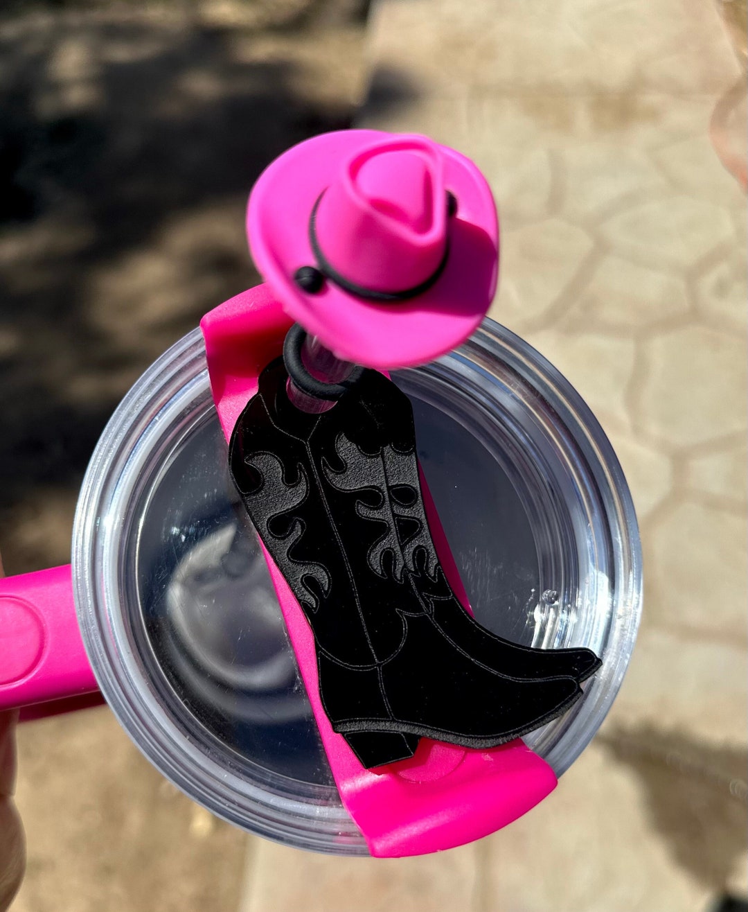 Cowgirl Boots Stanley Cup Topper: Custom Acrylic Tumbler Decoration - Etsy