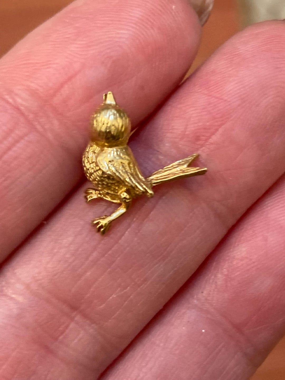 Vintage 14k Gold Bird Pin/ Tie Tack - Etsy